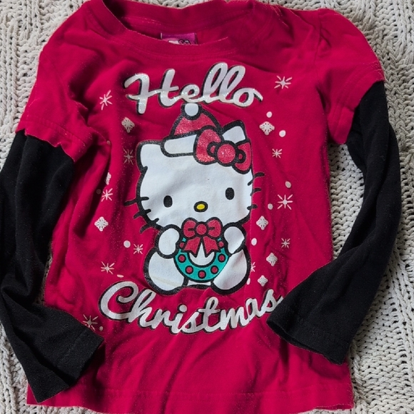 Hello Kitty | Shirts & Tops | Hello Kitty Girls 4t Christmas Top | Poshmark